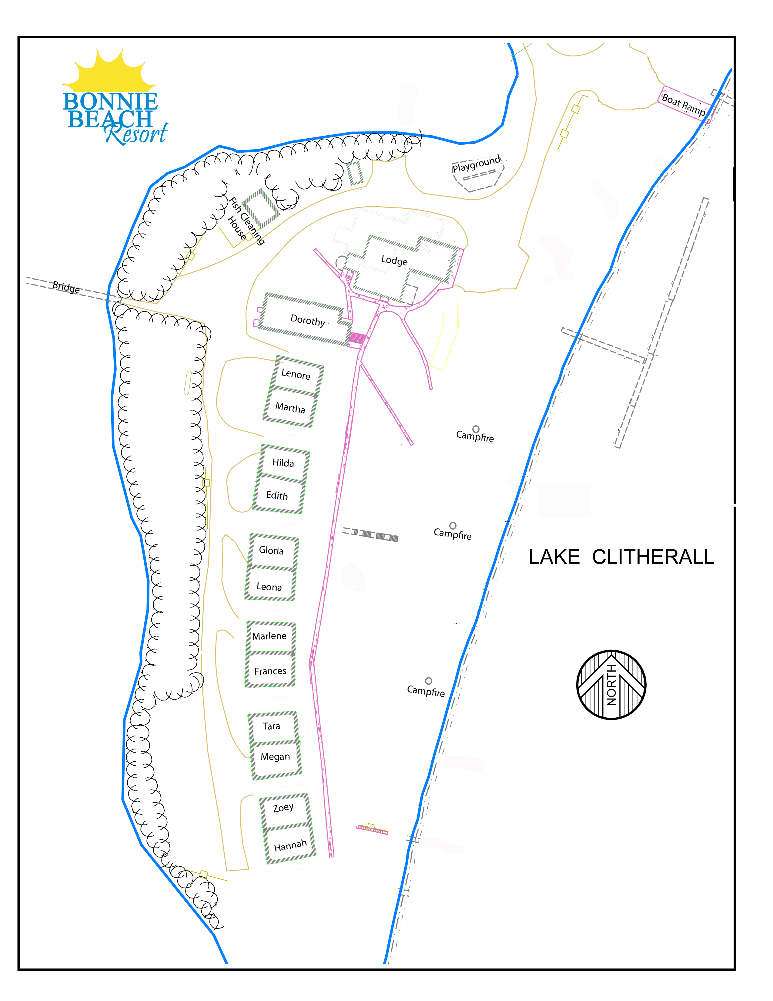 Resort Map | Bonnie Beach Resort