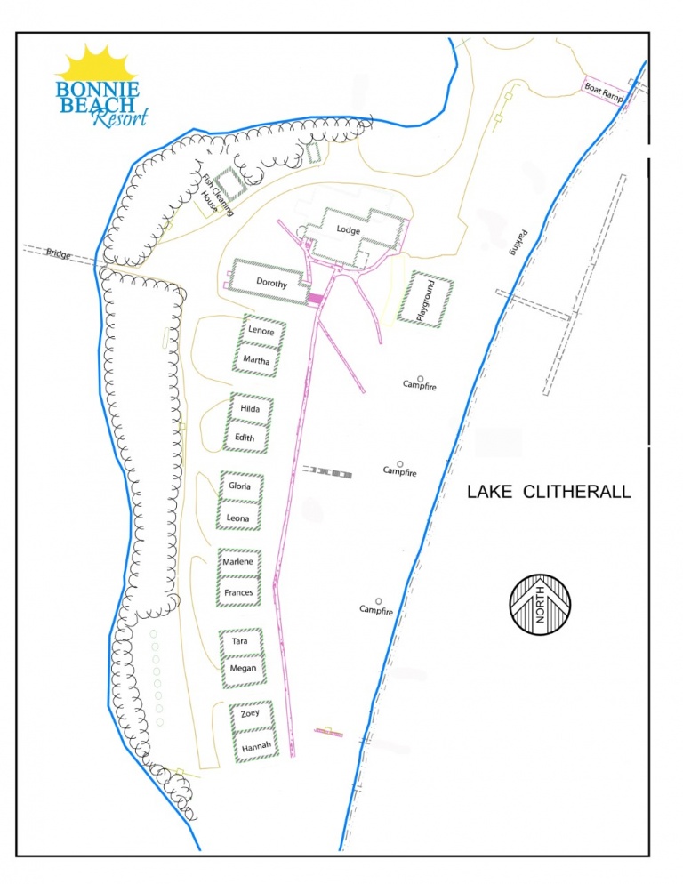 Resort Map | Bonnie Beach Resort